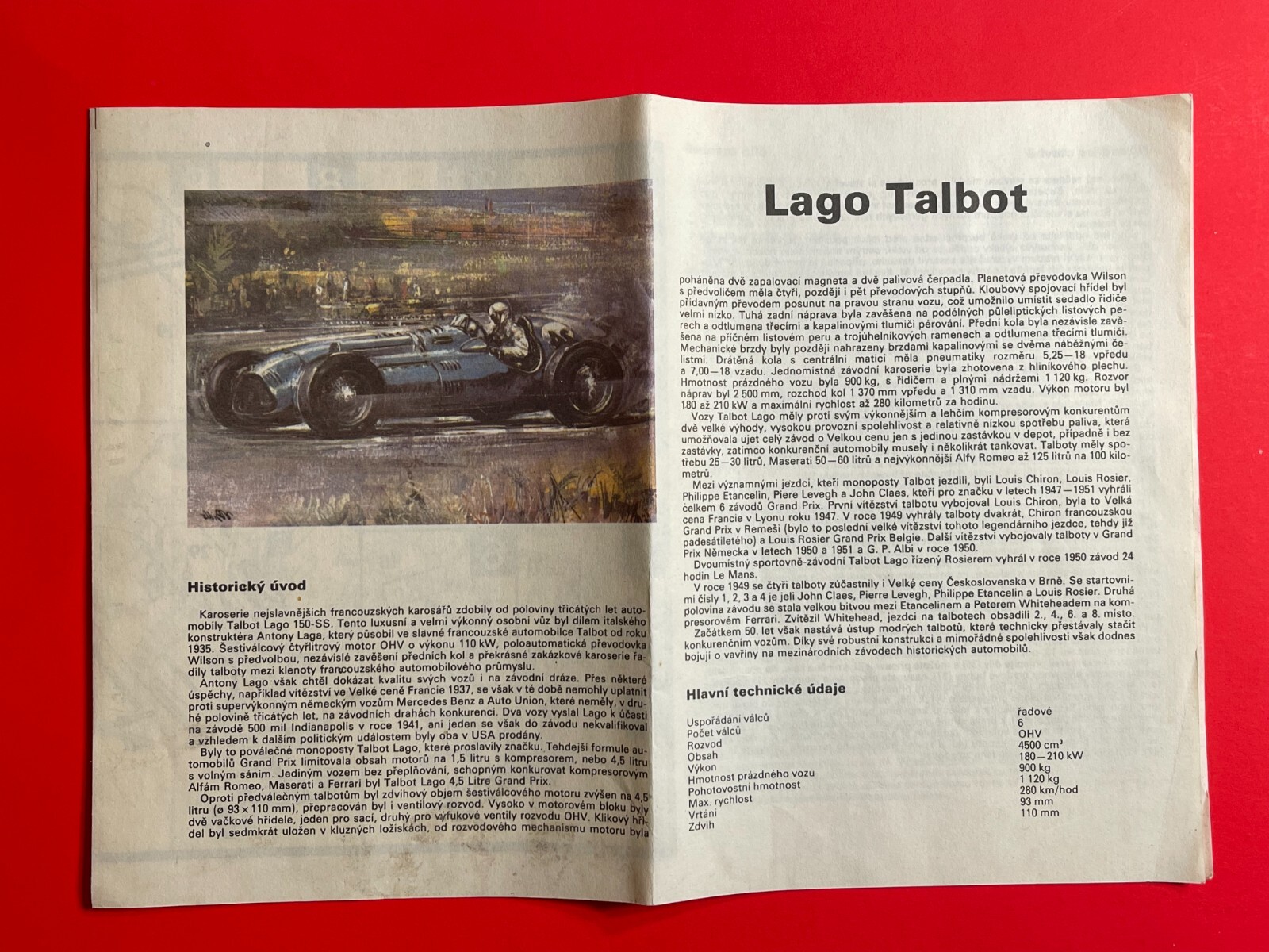 Druzstvo Praha Models - Lago Talbot Car - Original Model Kit ...