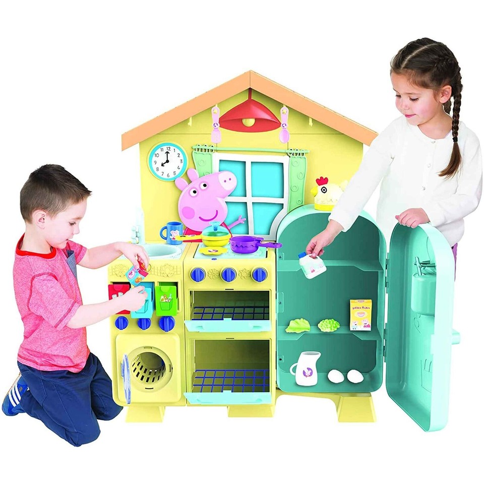 Peppa Pig House Kitchen Set with Accessories Electronic Sounds Peppa ...