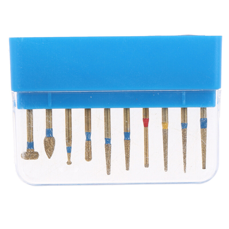 10Pcs/box Dental Diamond High Speed Burs for Polishing Smoothing Teeth ...