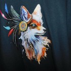 This Gildan T-Shirt with a beautiful fox art design is perfect | eBay