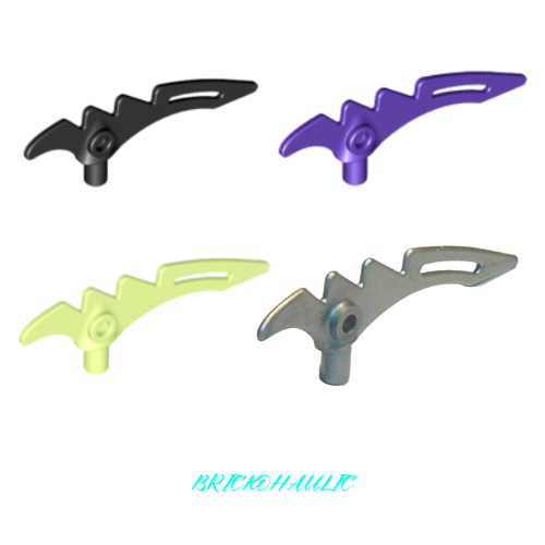 Lego Crescent Blade Serrated with Bar Weapons Accessories Parts Lot ALL ...