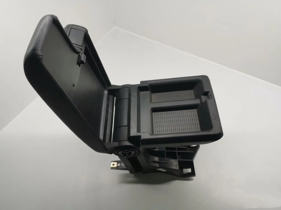 BMW E46 3 Series Center Console Armrest Black Leather Arm Rest Storage ...