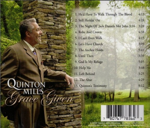 Quinton Mills: Grace Given (2008) CD | eBay