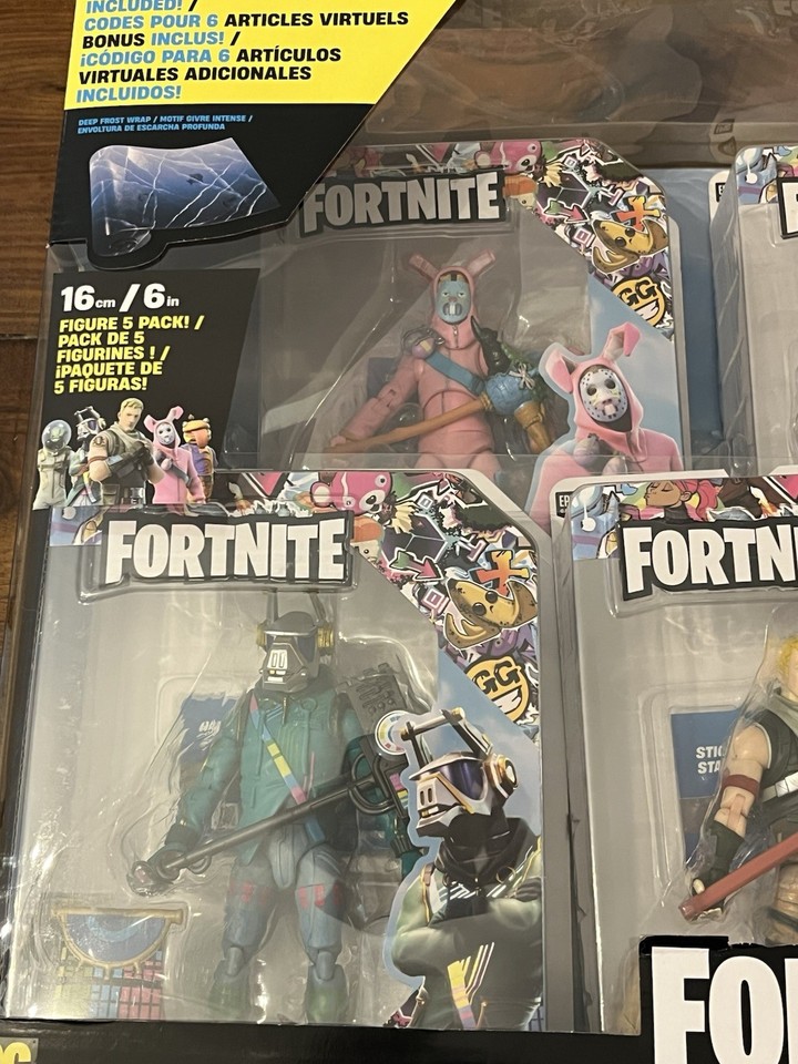NEW Fortnite OG Legendary Series 6" Five Figure Pack w/ 6 Extra Codes ...
