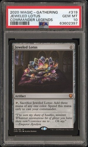 2020 MAGIC: THE GATHERING COMMANDER LEGENDS #319 JEWELED LOTUS PSA 10 ...