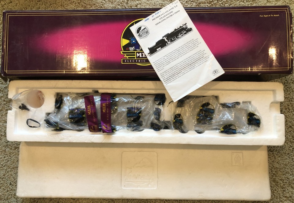 MTH PREMIER O-SCALE 20-3038-1 PRR 4-4-2 E6 STEAM LOCOMOTIVE w PS 3.0 ...