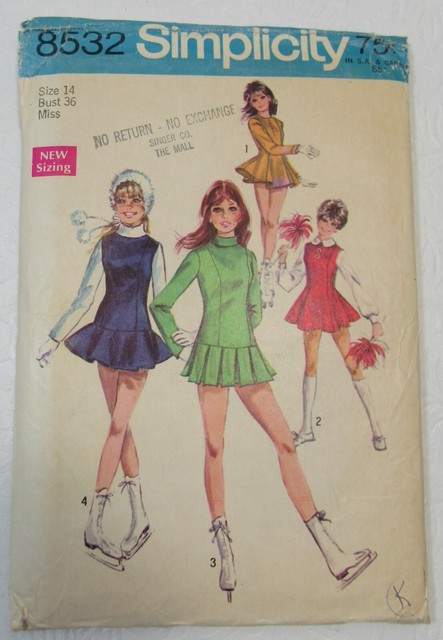 Vintage 1969 simplicity Sewing Pattern 8532 Jumper Dress Size 12 Bust ...