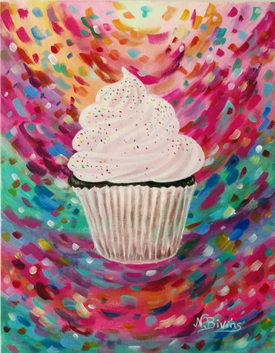 Cupcake Canvas Art