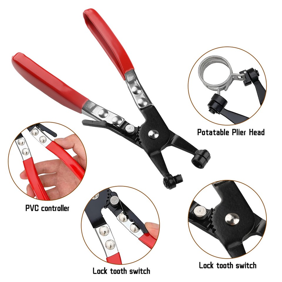 Hose Clamp Pliers Water Pipe Fuel Spring Bundle Removal Tool Car Pipe ...