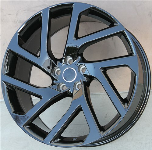 SET(4) 22X9.5 NEW GLOSS BLACK WHEELS 5X120 FIT RANGE ROVER SPORT ...