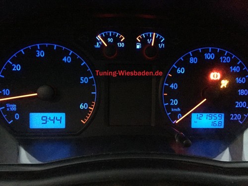 REPARATUR VW POLO 9N TACHO TOTALAUSFALL KOMBIINSTRUMENT MOTORLAMPE ABS ...