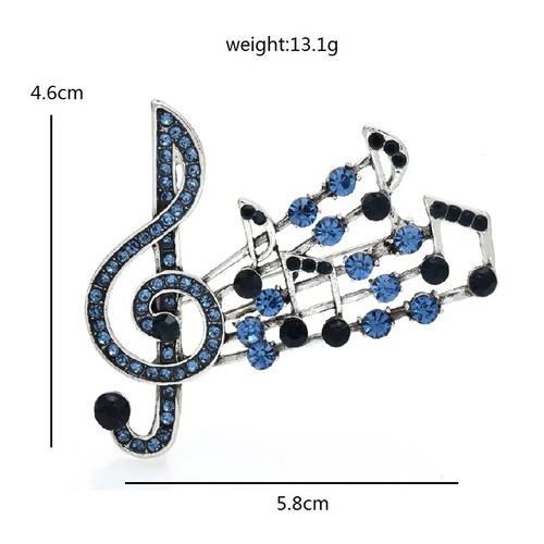Classic Music Lover Musical Note Brooches Party Office Brooch Pin ...