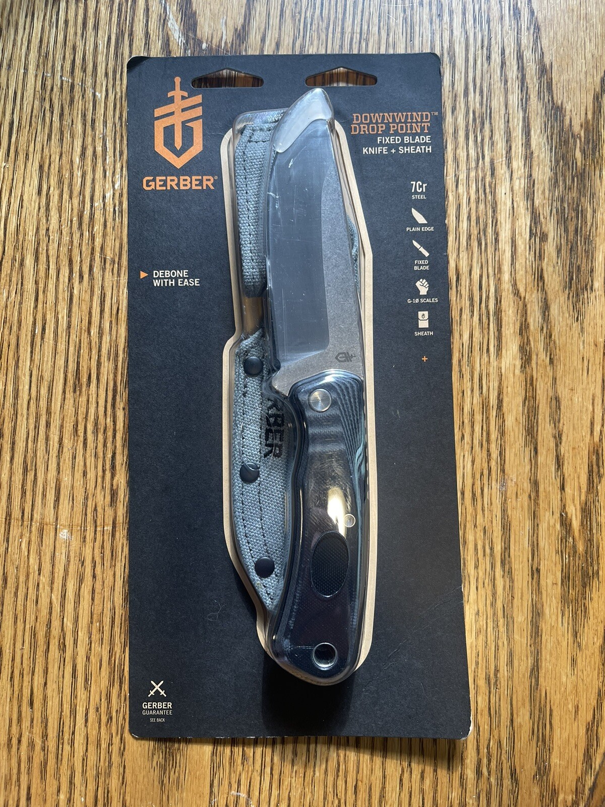 Gerber Gear Downwind Drop Point Hunting Knife w/Sheath for Camping ...