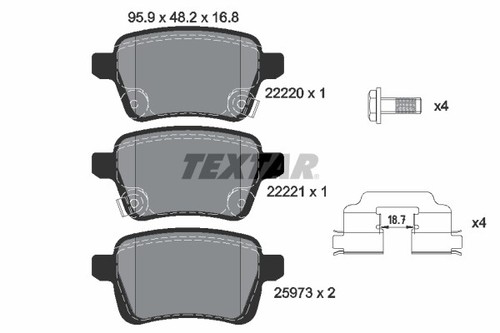 New Brake Pad Set, disc brake for OPEL VAUXHALL:ADAM,CORSA E,CORSA Mk ...