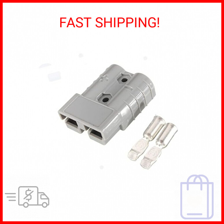 2pc Battery Quick Connector Kit 50a Plug Connect Disconnect Winch ...