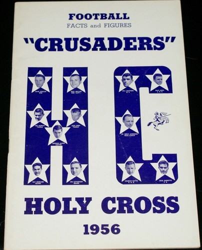 1956 HOLY CROSS CRUSADERS FOOTBALL MEDIA PRESS GUIDE ANTHONY BAVARO NY ...