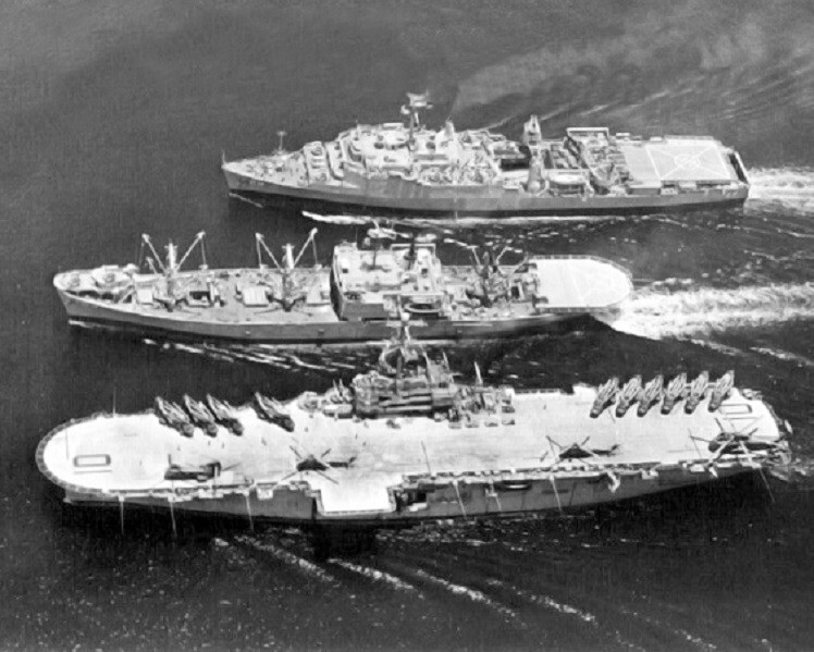 Navy Stores Ship USS Vega with Tripoli and Thomaston 8x10 Vietnam War ...