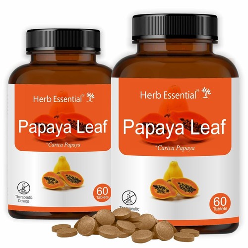 Herb Essential Carica Papaya Leaf Extract 500Mg Tablet | eBay Australia