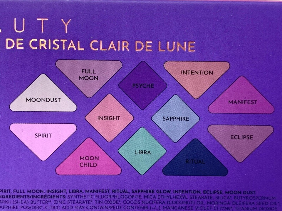ATHR Beauty Moonlight Crystal Palette 12 Cosmic Shades Matte Shimmer ...
