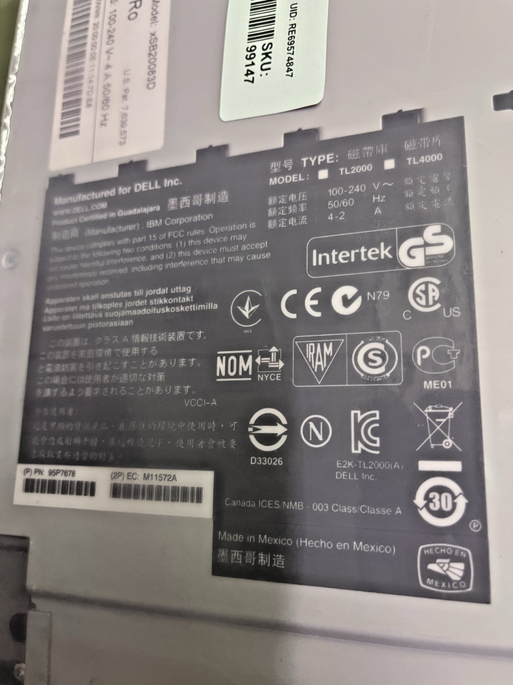 DELL PowerVault TL2000 2U 24-Slot Tape Library - NEW OPEN BOX | eBay