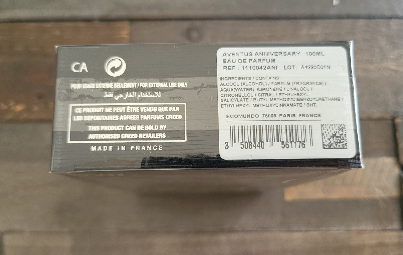 Creed Aventus 10th Anniversary 100ml Edp Sealed 100% Genuine Batch ...