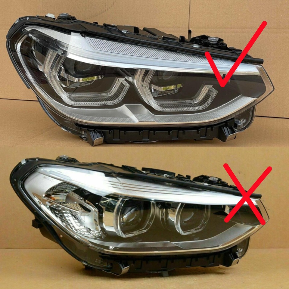 White DRL Angel Eye LED Boards For 2019 2020 2021 BMW X3 G01 X4 G02 ...