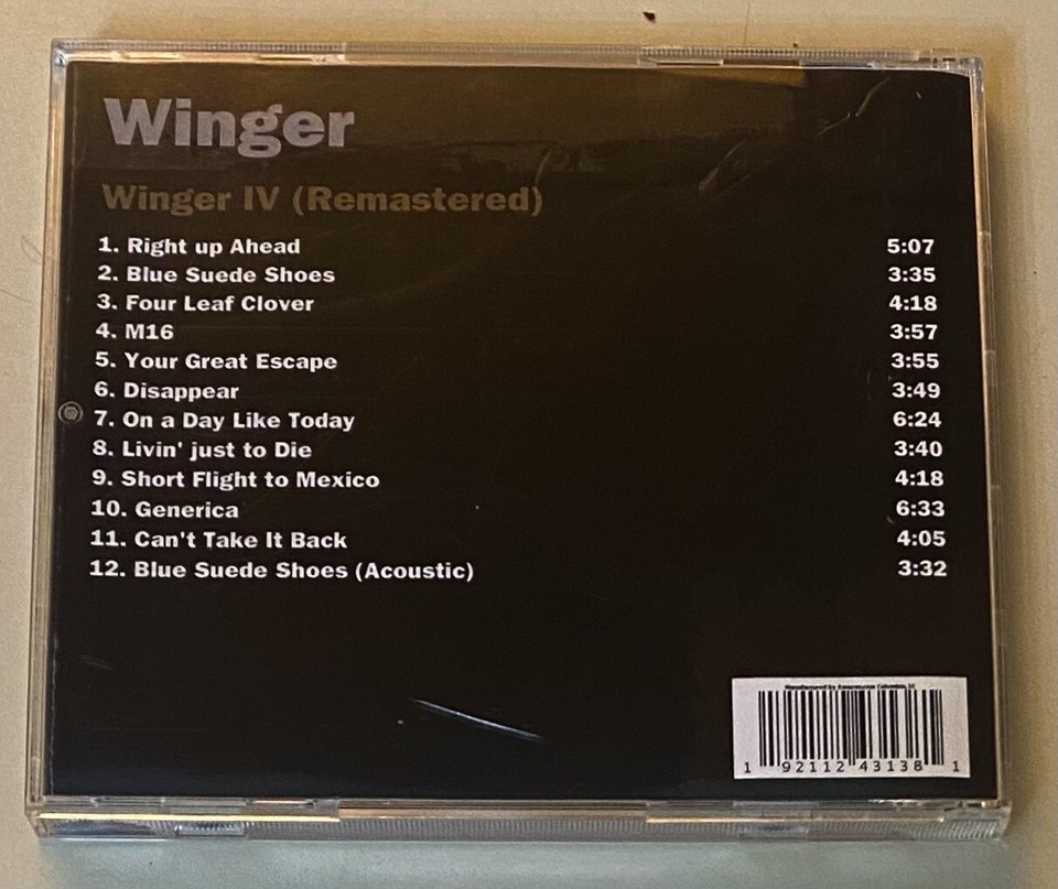 Winger IV (Remastered) CD - RARE | eBay