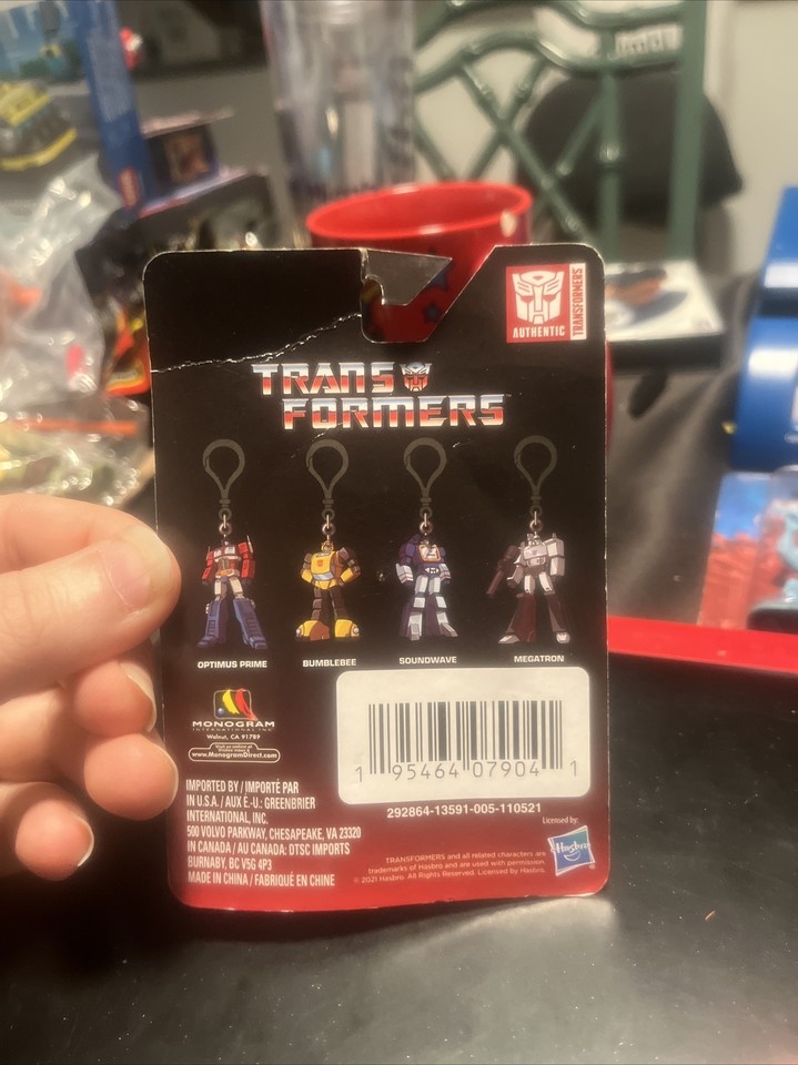 Transformers Megatron Figural Bag Clip Hasbro (NEW, 3" Figure, Unopened ...