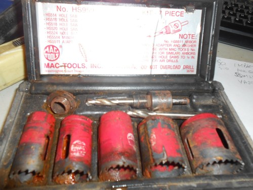 mac tools 7 pc hole saw kit | eBay