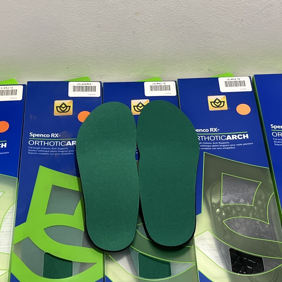 Spenco 5PK RX Orthotic Arch Support Full Length Insoles | eBay