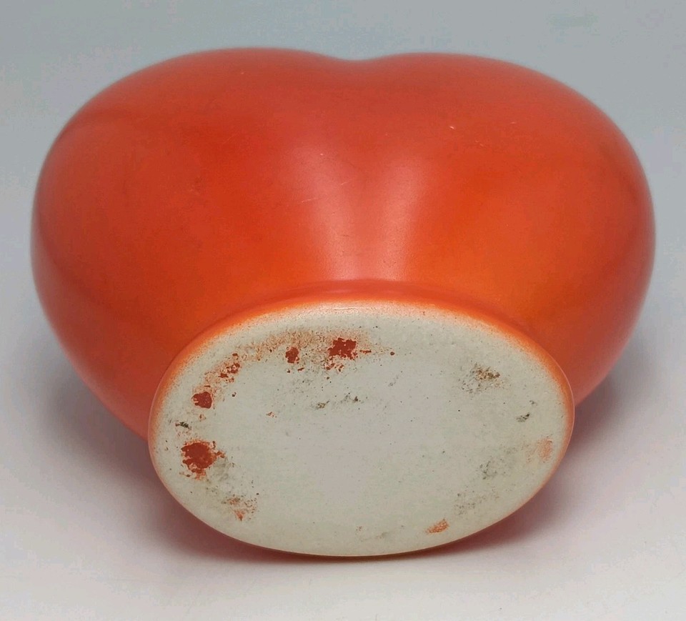 Nelson McCoy Pottery Red Heart Shaped Vase 1930's | eBay