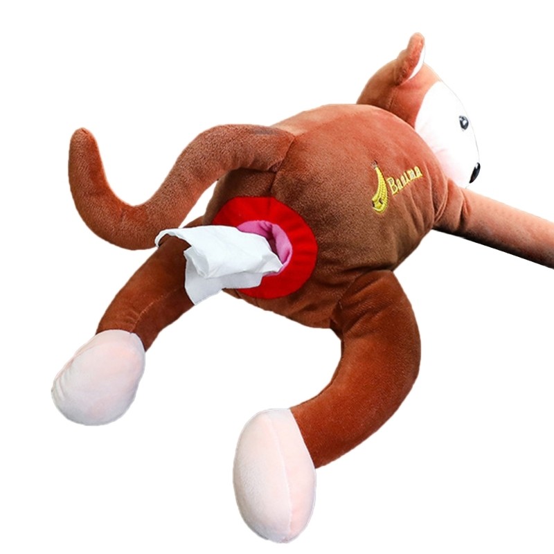 Monkey Tissue Box Tissue Dispenser Cosmetics Tissue Box Napkin Box ...