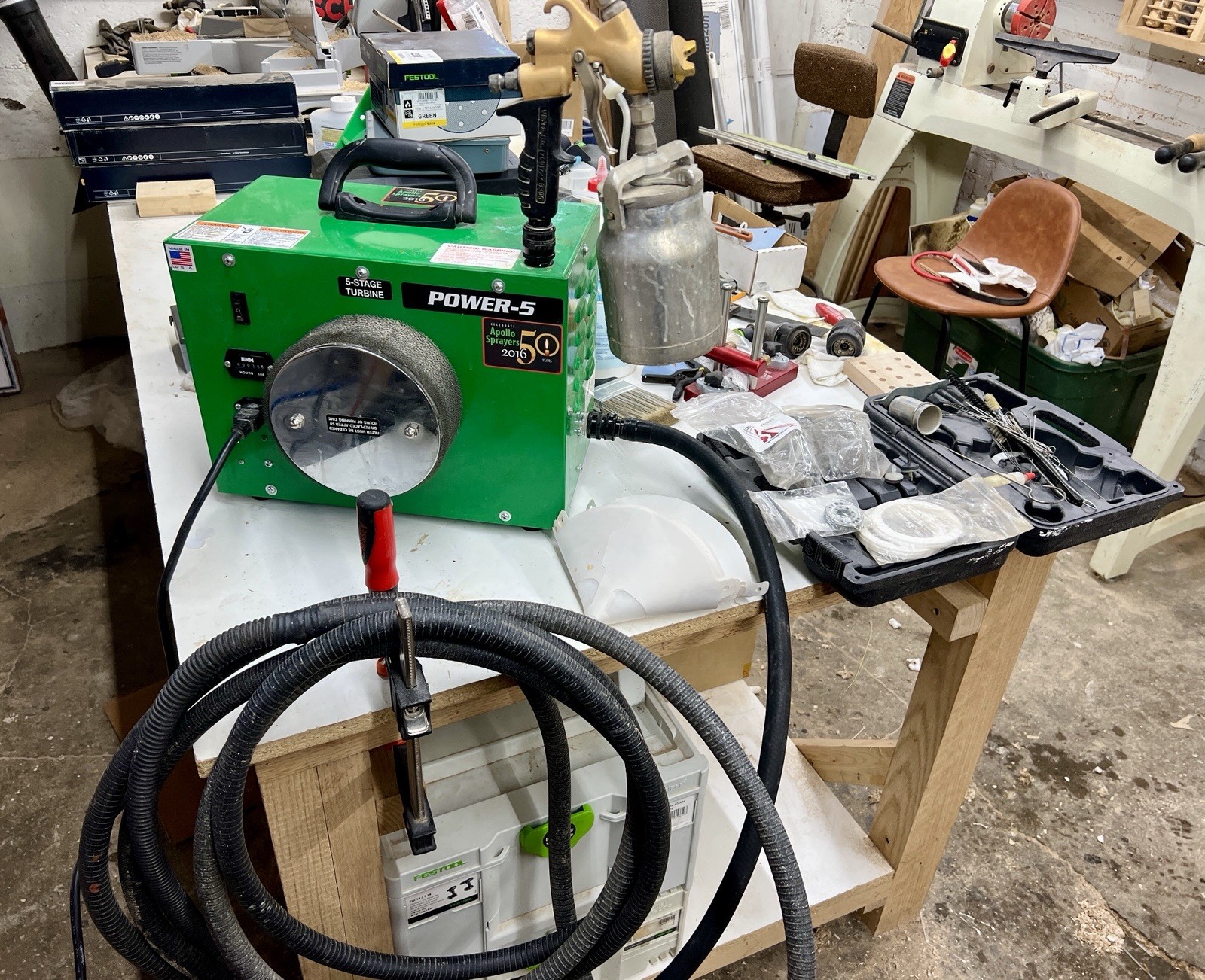 Apollo Power 5 HVLP With atomizer Gun | eBay