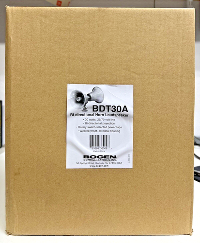 Bogen Bidirect Horn Xfrm 30 Watt Bdt30a 765368360097 for sale online | eBay