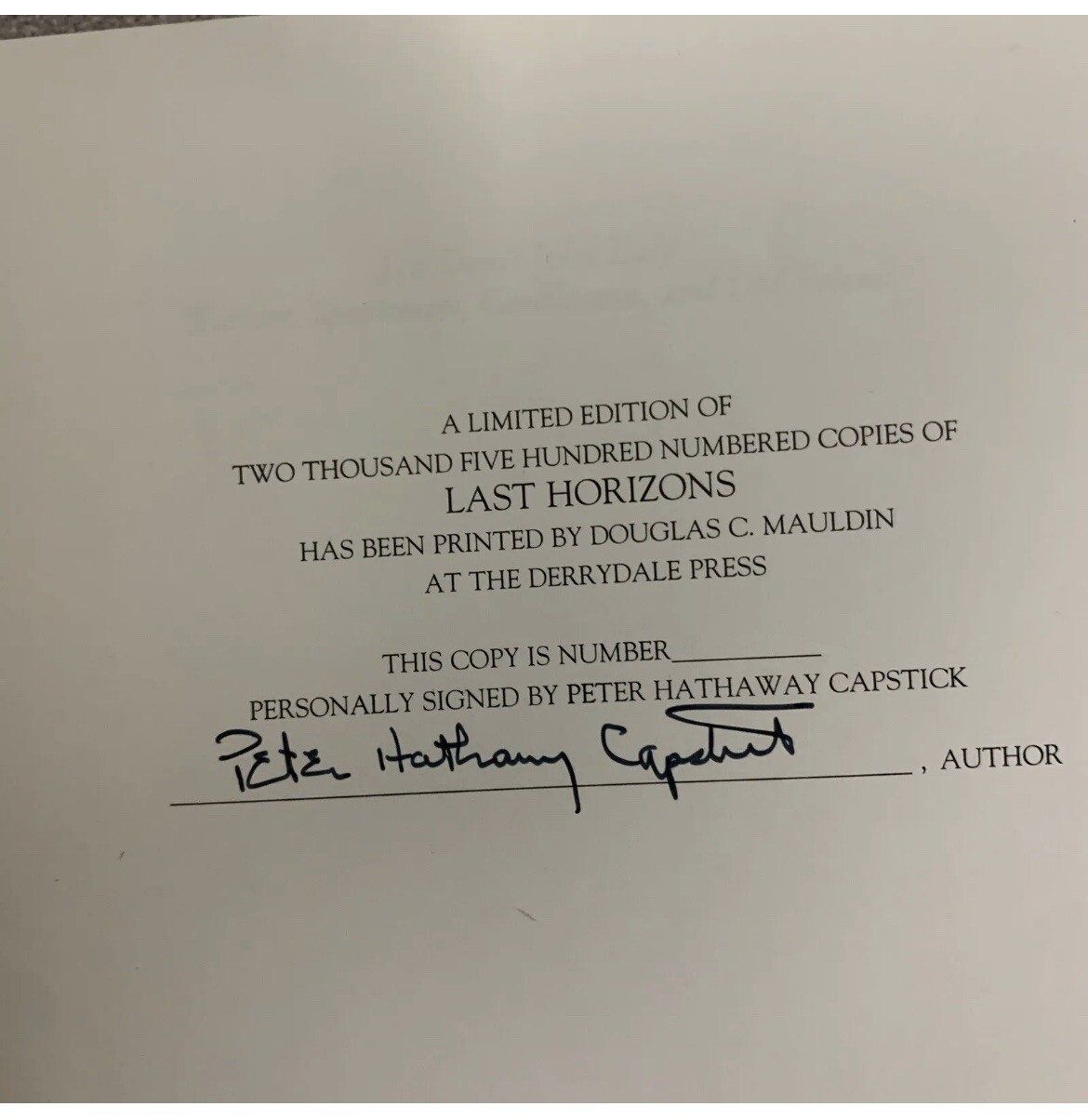 Last Horizons Peter Capstick Game Fishing & Hunting African Buffalo ...