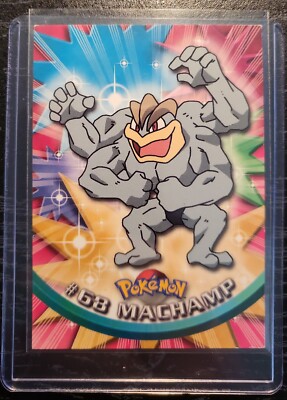 Pokemon TCG Machamp #68 1999 Topps Blue Label TV Animation Edition Non ...