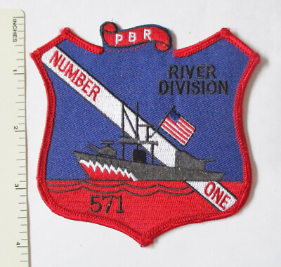 US NAVY PBR RIVER DIVISION 571 PATCH Made for Vietnam War Veterans | eBay
