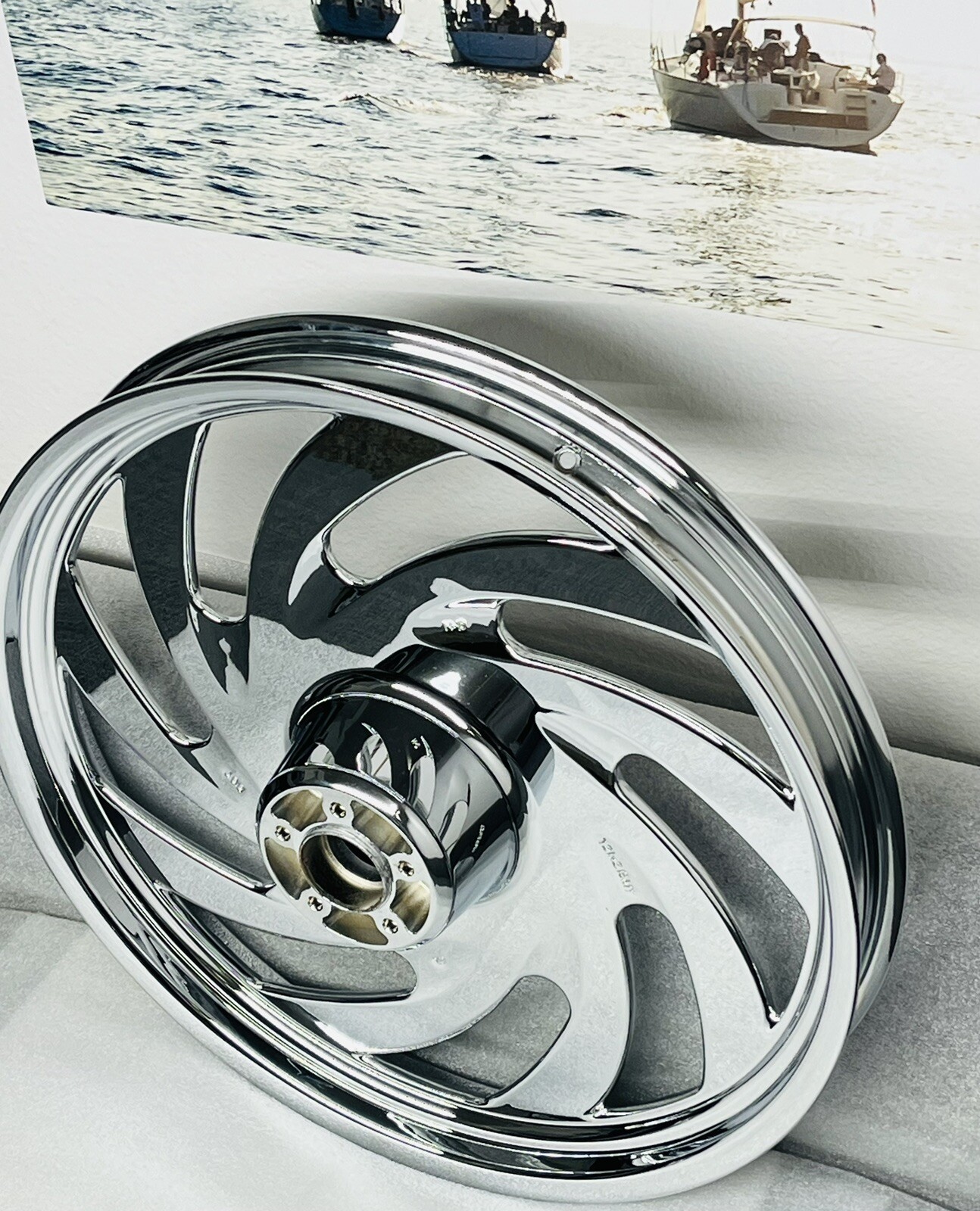 HARLEY TYPHOON WHEEL 21x2.15 DYNA WIDE GLIDE CUSTOM CHROME 2007 -18 ...