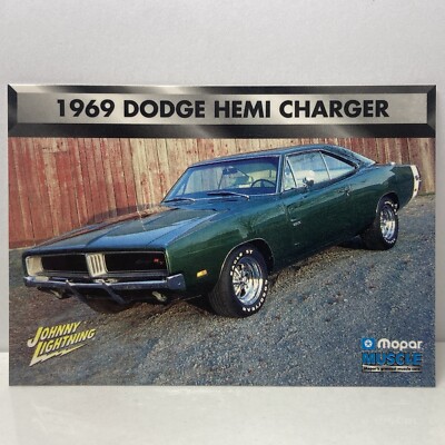 CARD ONLY: Johnny Lightning Trading Card 1969 Dodge Charger HEMI | eBay