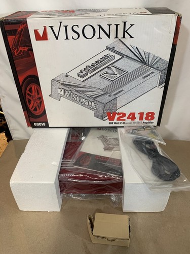 VISONIC V2418 600 Watt 2-Channel Mosfet Amplifier New! 784620017371| eBay