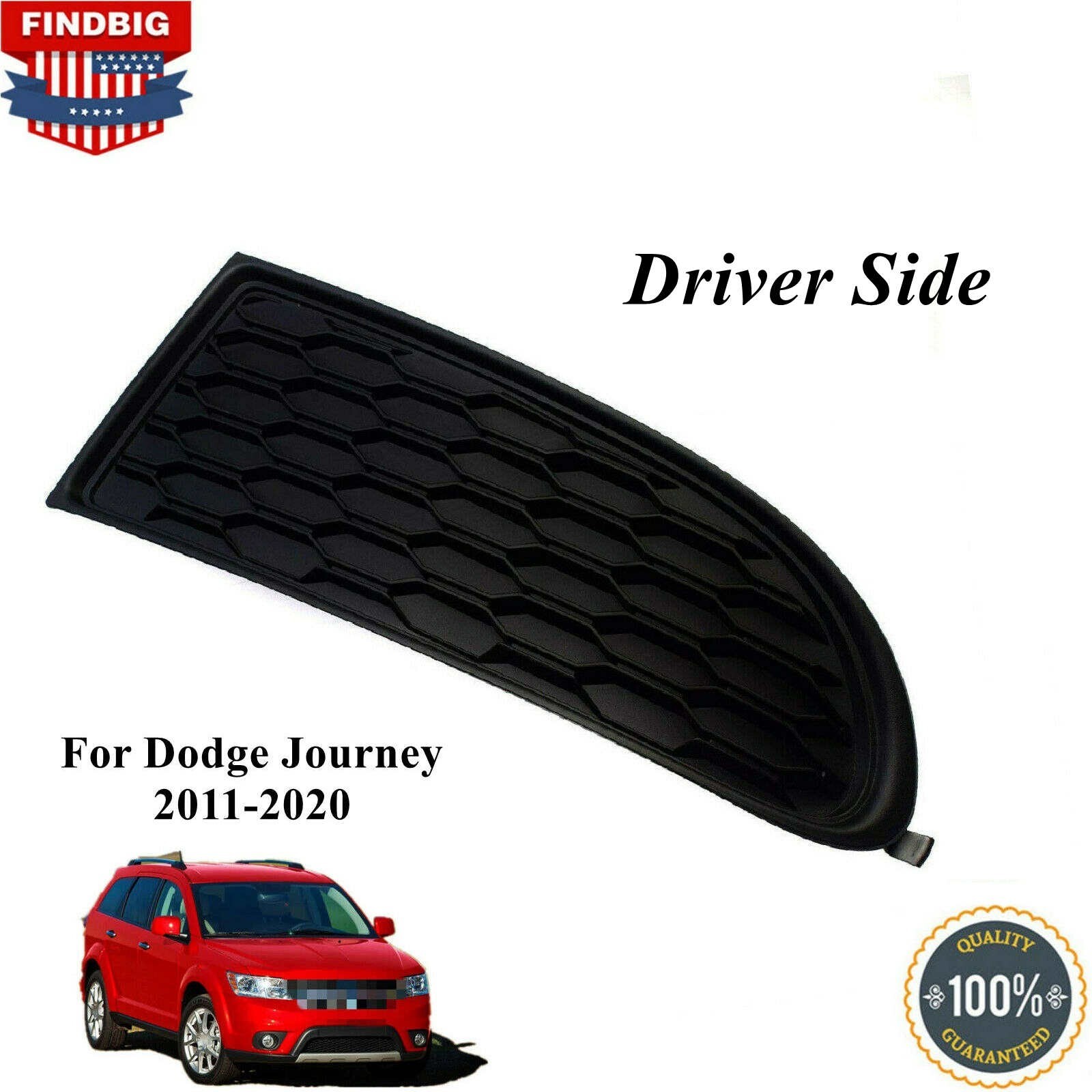 Left Driver Side Fog Light Cover Frame for Dodge 2011-2020 Journey ...