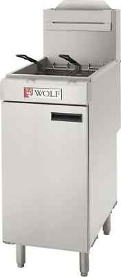 Wolf Commercial WF300 Free-standing 35-40 lbs. Capacity Twin Basket Gas ...