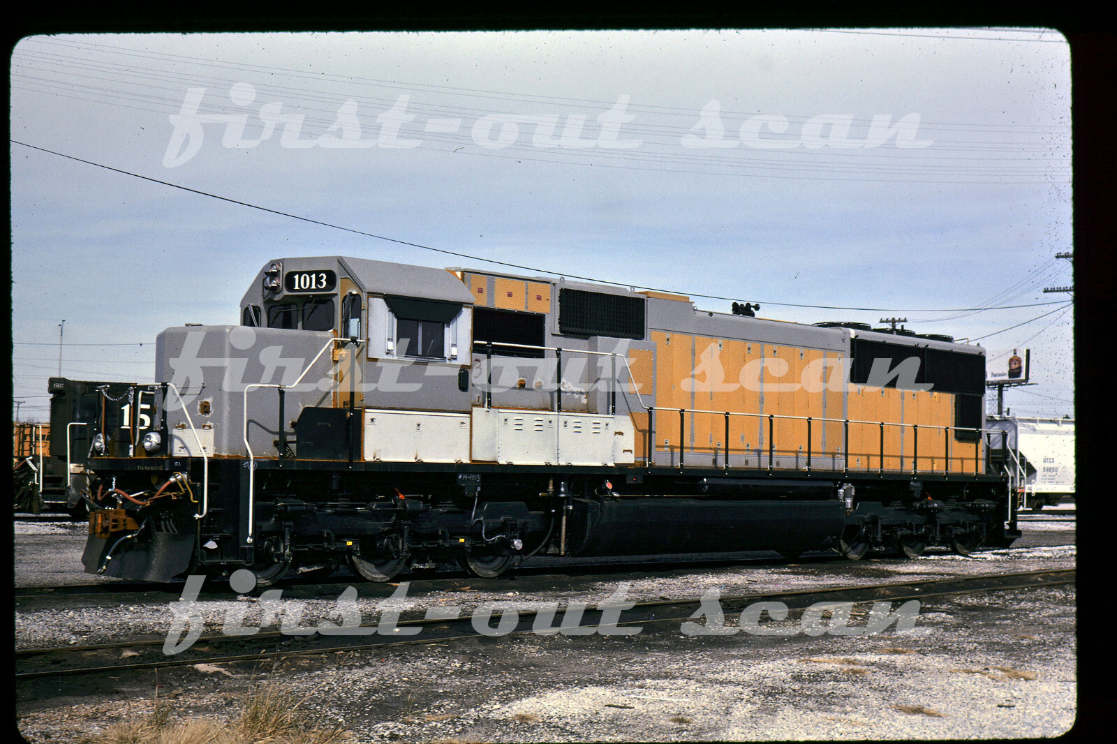F Original Slide - Illinois Central IC 1013 EMD SD-70 Undecorated ...