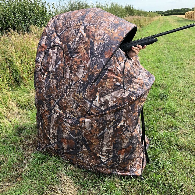 1 Man Popup Blind Shooting Hide - Camo Tent 3 Windows Panoramic View ...