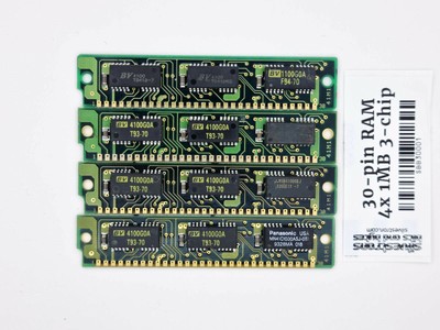 4MB Kit 30-pin 70ns 3-chip Parity | eBay