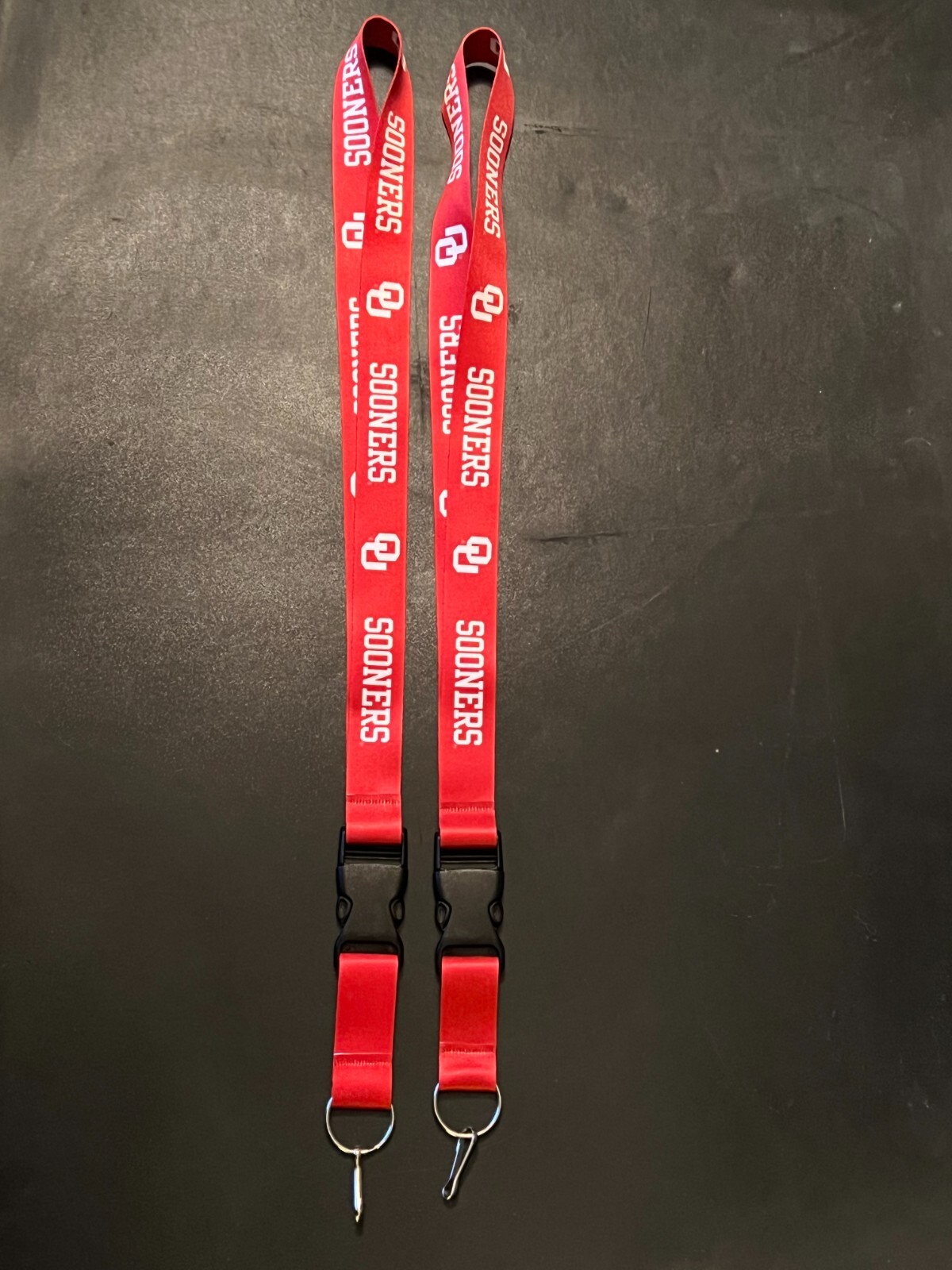 2 NCAA Brand New Lanyard Keychains Oklahoma Sooners ID Holder | eBay