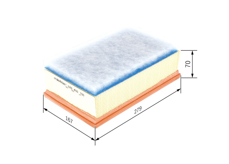 Air Filter fits CITROEN C4 PICASSO Mk1 2.0D 07 to 13 Bosch 1444QP ...