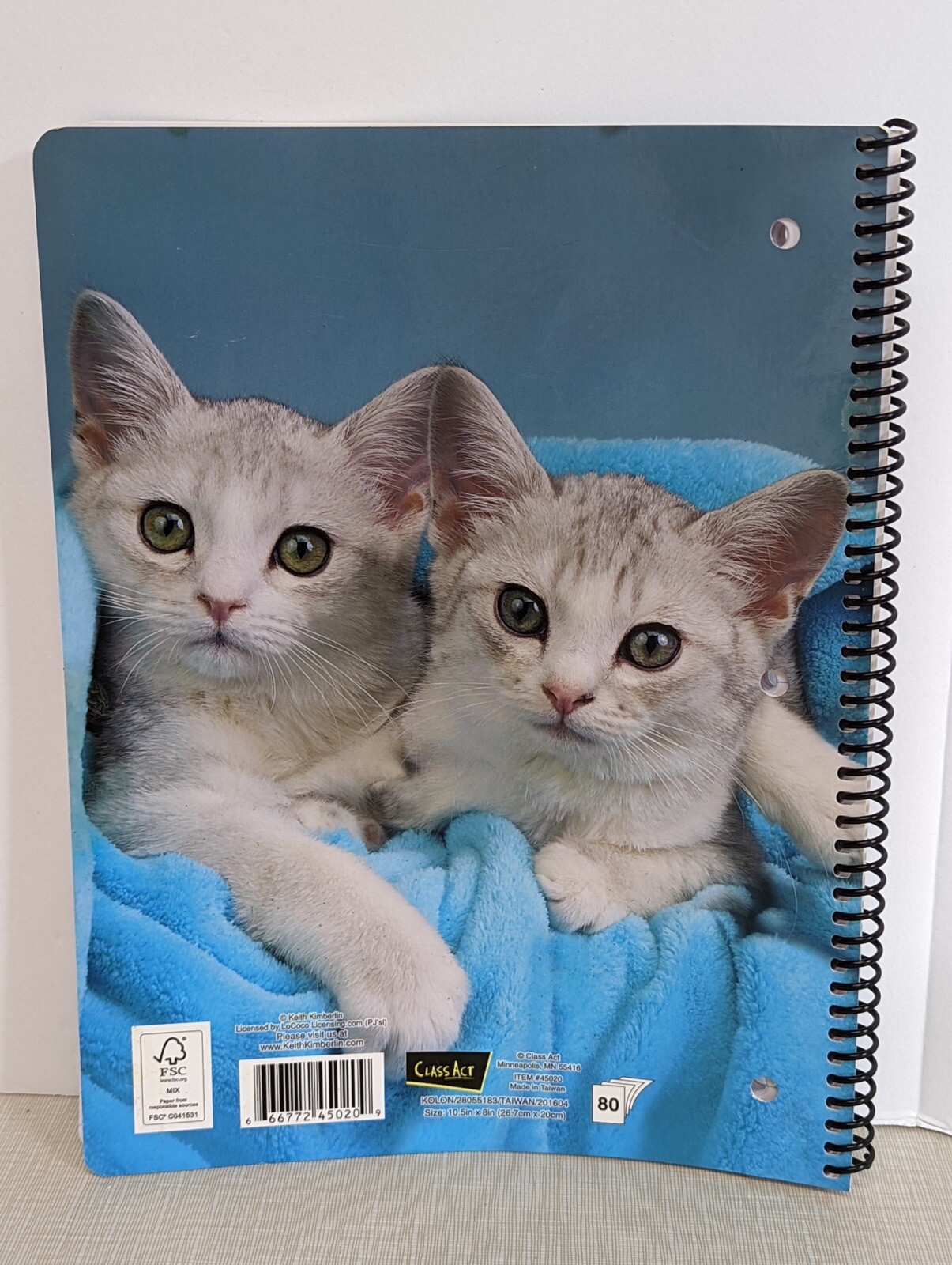 Keith Kimberlin Kittens Spiral Notebook Ruled & Perforated Sheets | eBay