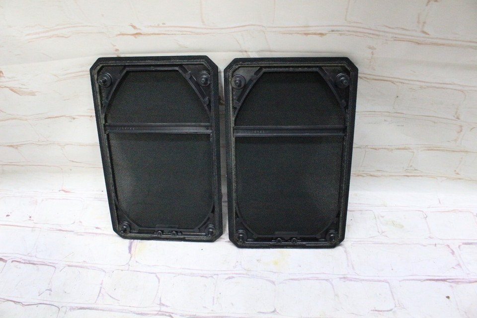 Boston Acoustics HD5 Woodgrain Bookshelf Stereo Speakers 8 Ohm Covers ...