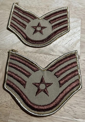 US Air Force Staff Sergeant Enlisted Rank Insignia Patches | eBay